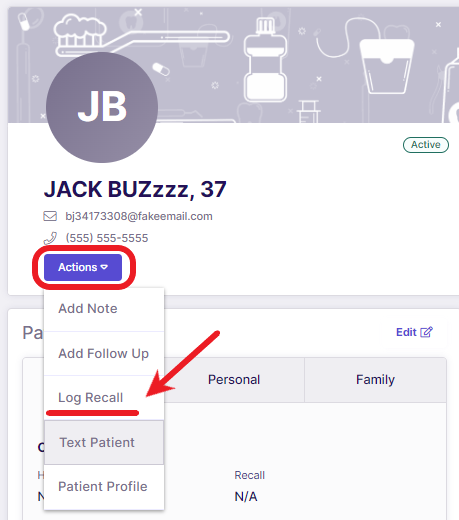 How to Log a Recall for a patient – CareCru